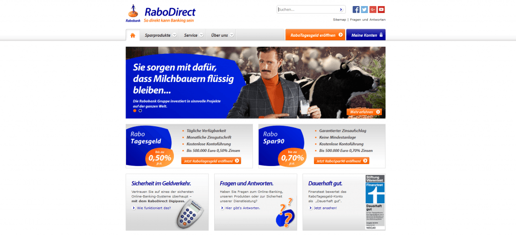 RaboDirect Bank Tagesgeldkonto ›› Testbericht & Kundenbewertungen April ...